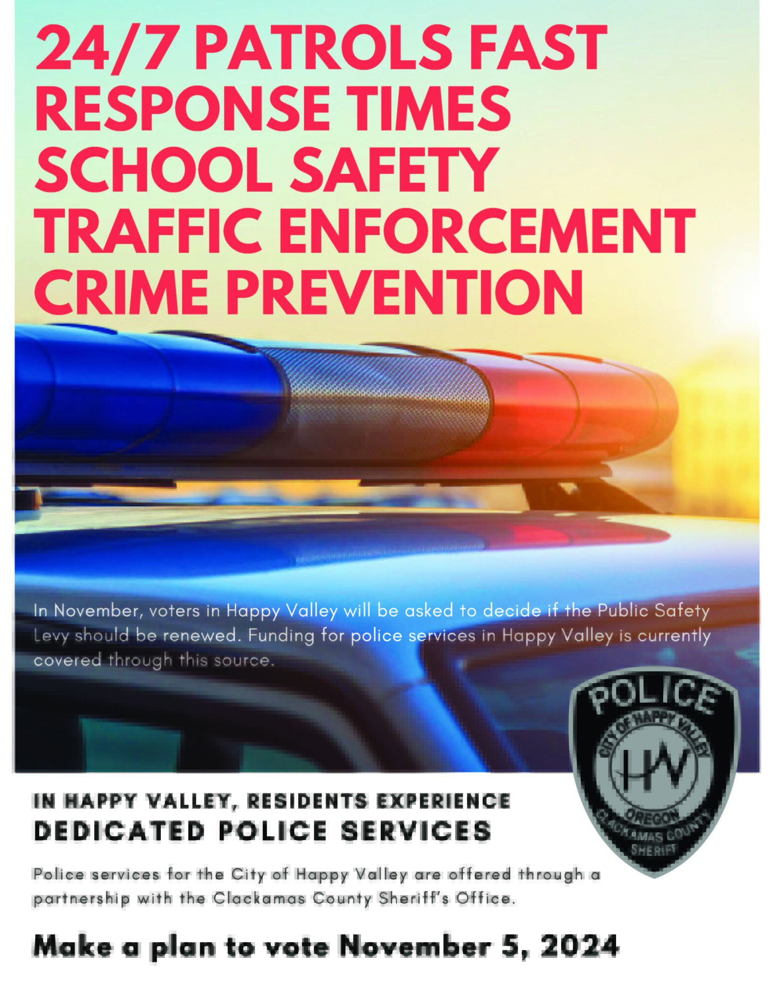 Public Safety Levy | City of Happy Valley