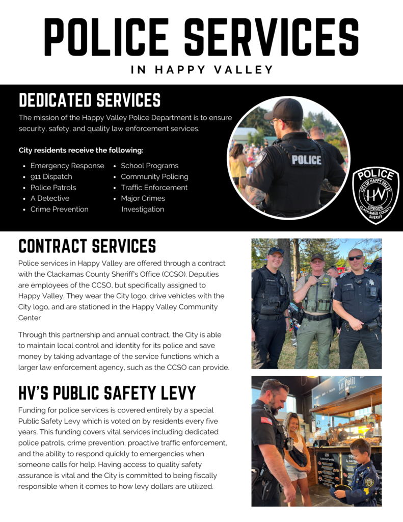 Public Safety Levy | City of Happy Valley