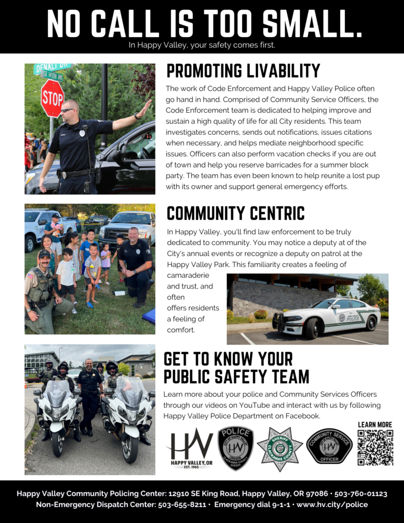 Public Safety Levy | City of Happy Valley