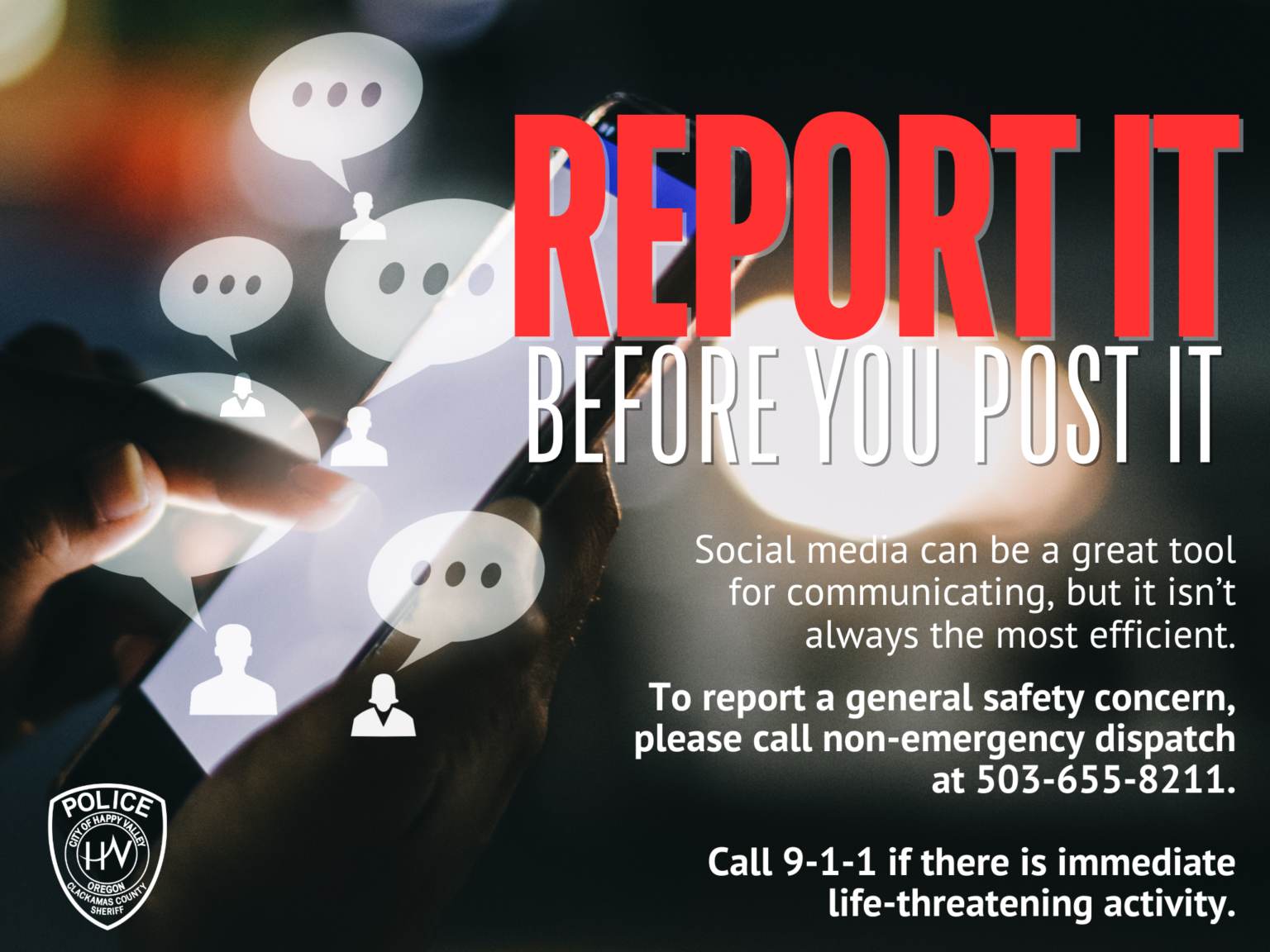 Contacting Happy Valley Police - City of Happy Valley