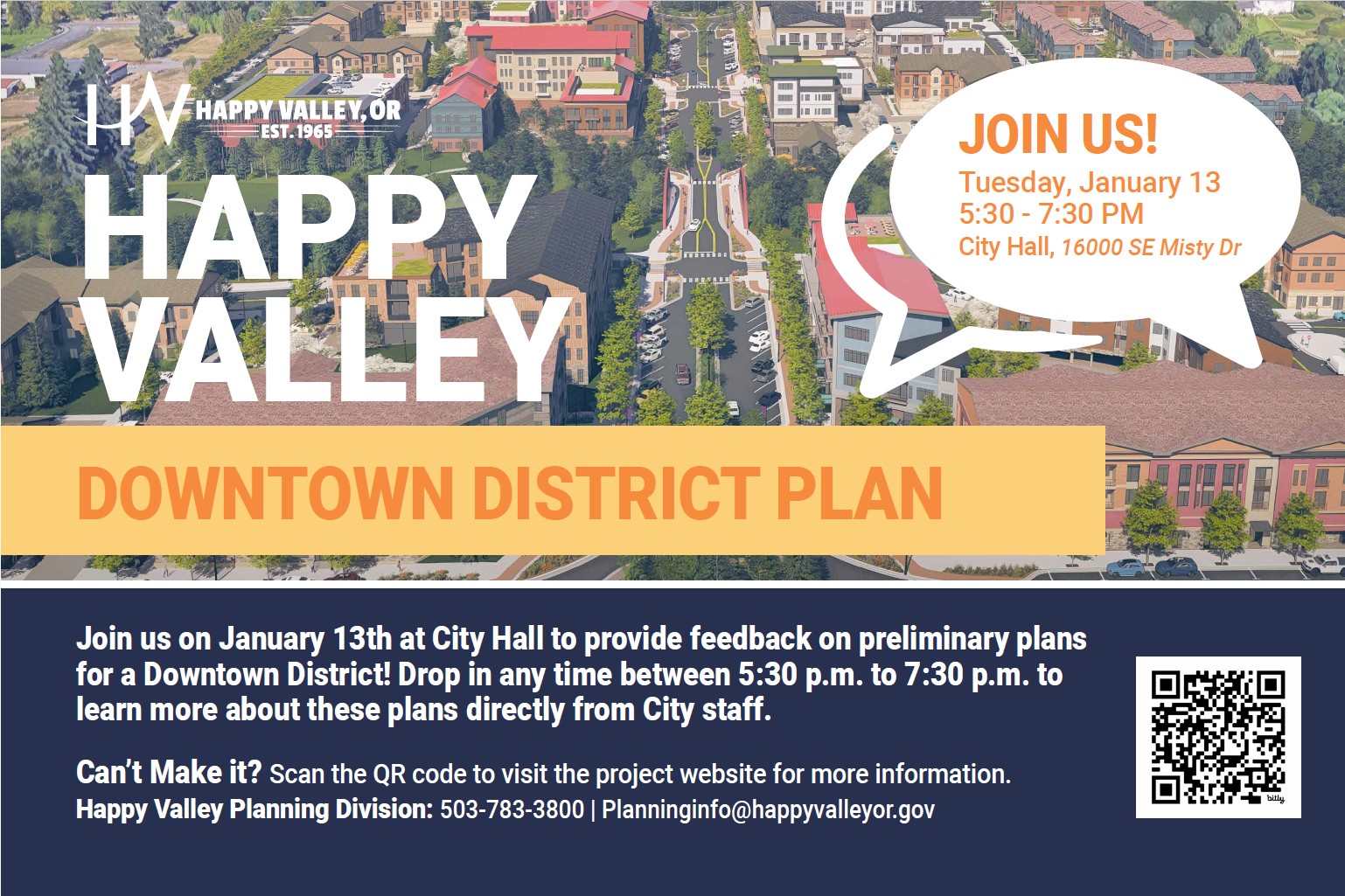 Downtown District Open House - City of Happy Valley